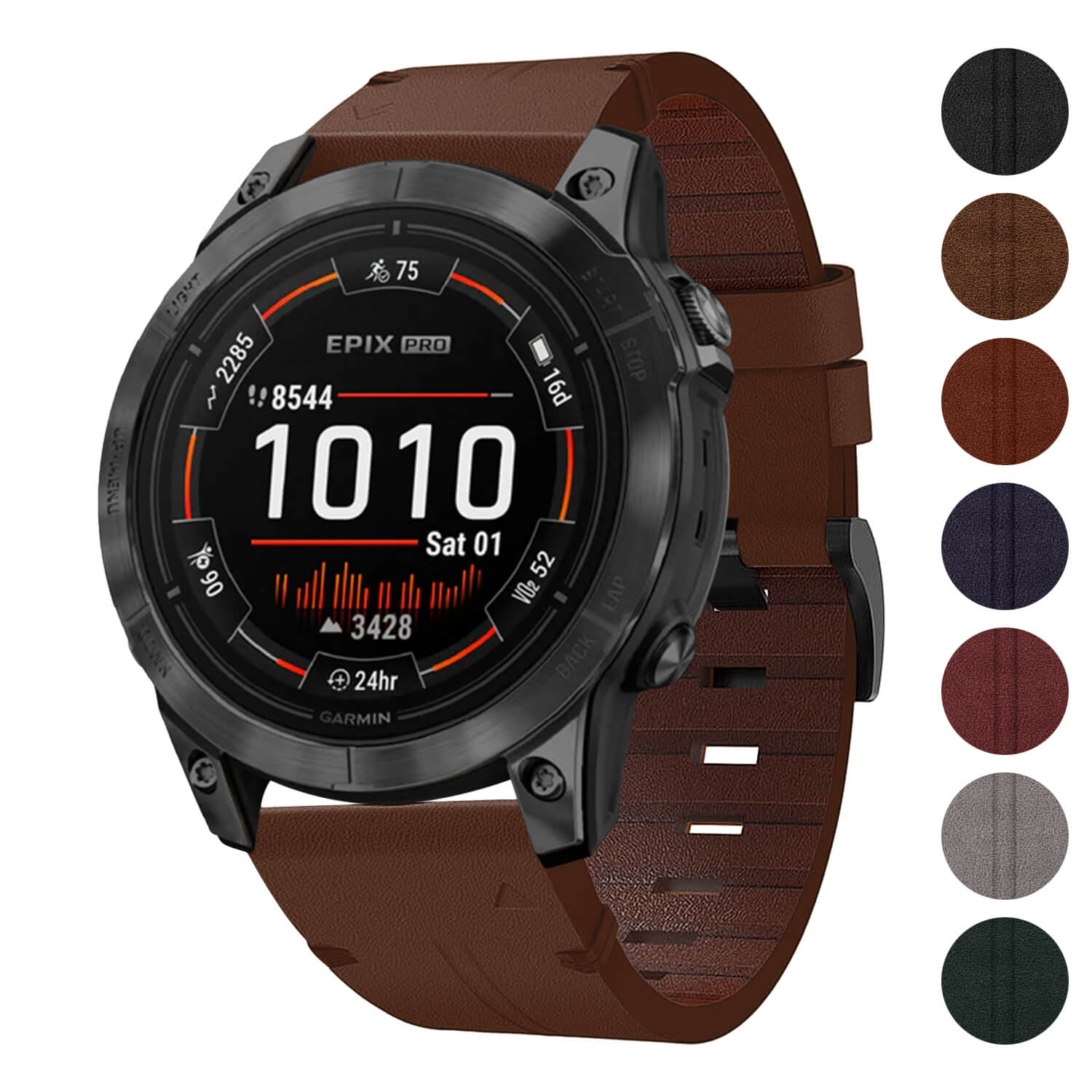 Vintage Italian Leather Strap For Garmin Epix Pro - 47mm | Ele Straps